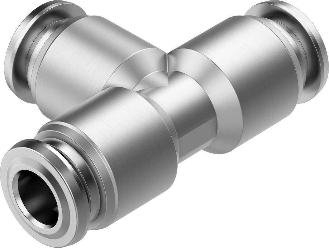 FESTO PUSH FIT TEE CONNECTOR STAINLESS STEEL – LABARRY